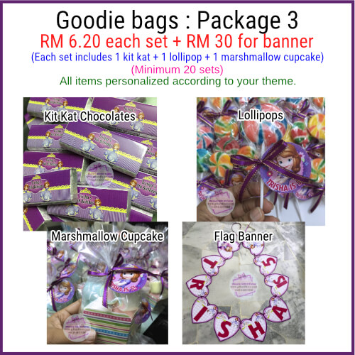 Personalized Goodie Bag Packages - Dicesry Gift and Favor Malaysia