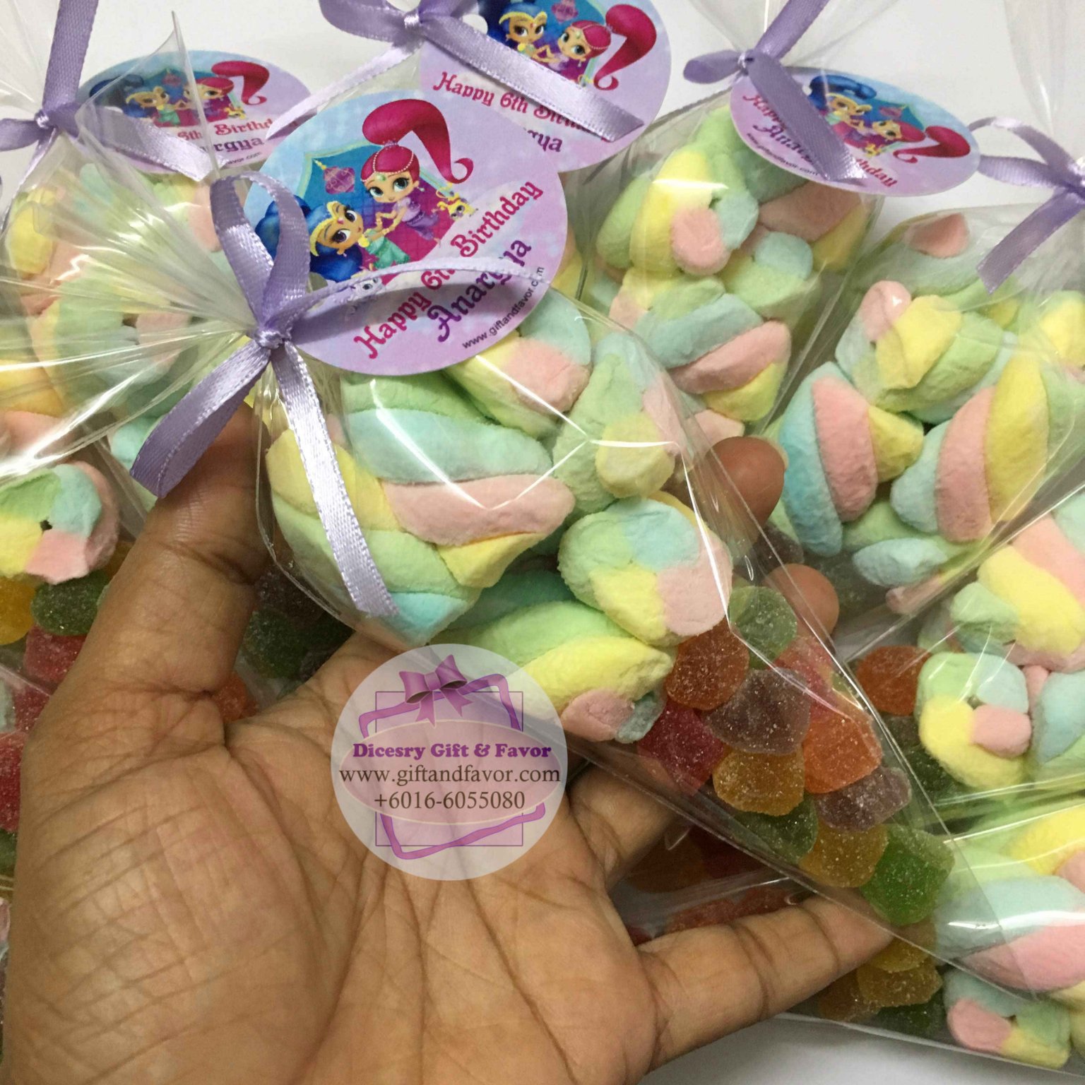 Personalized Marshmallow Packs - Dicesry Gift and Favor Malaysia