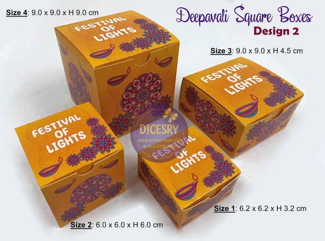 Deepavali Boxes (Indian Theme) - Dicesry Gift and Favor Malaysia