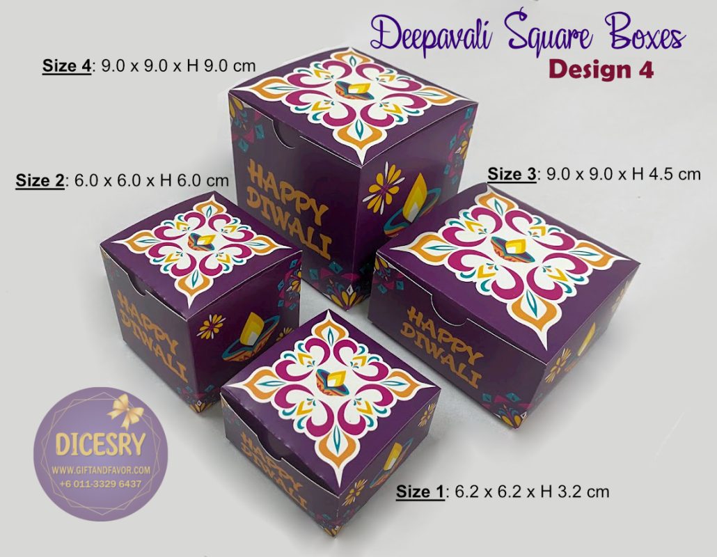 Deepavali Boxes (Indian Theme) - Dicesry Gift and Favor Malaysia