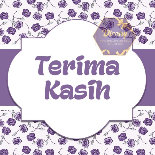 Readymade Stickers – Terima Kasih - Dicesry Gift and Favor Malaysia