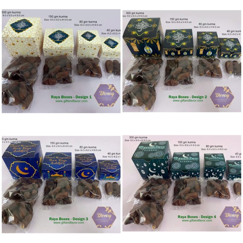 Kurma in Songket Boxes - Dicesry Gift and Favor Malaysia
